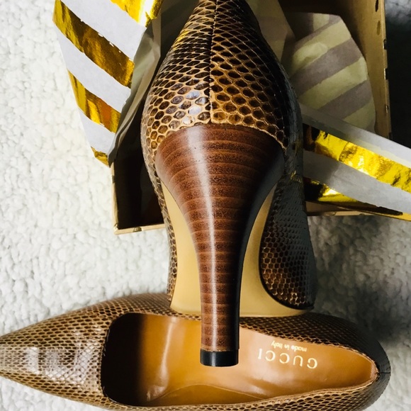 Gucci | Shoes | Authentic Gucci Snakeskin Pumps Nwot | Poshmark